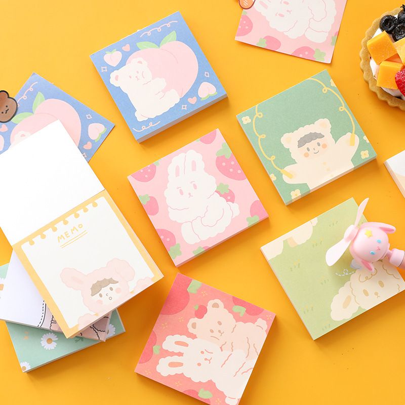 Post-Its Quadrado Desenho Animado 80 Folhas Escolhar Promoção | Shopee ...