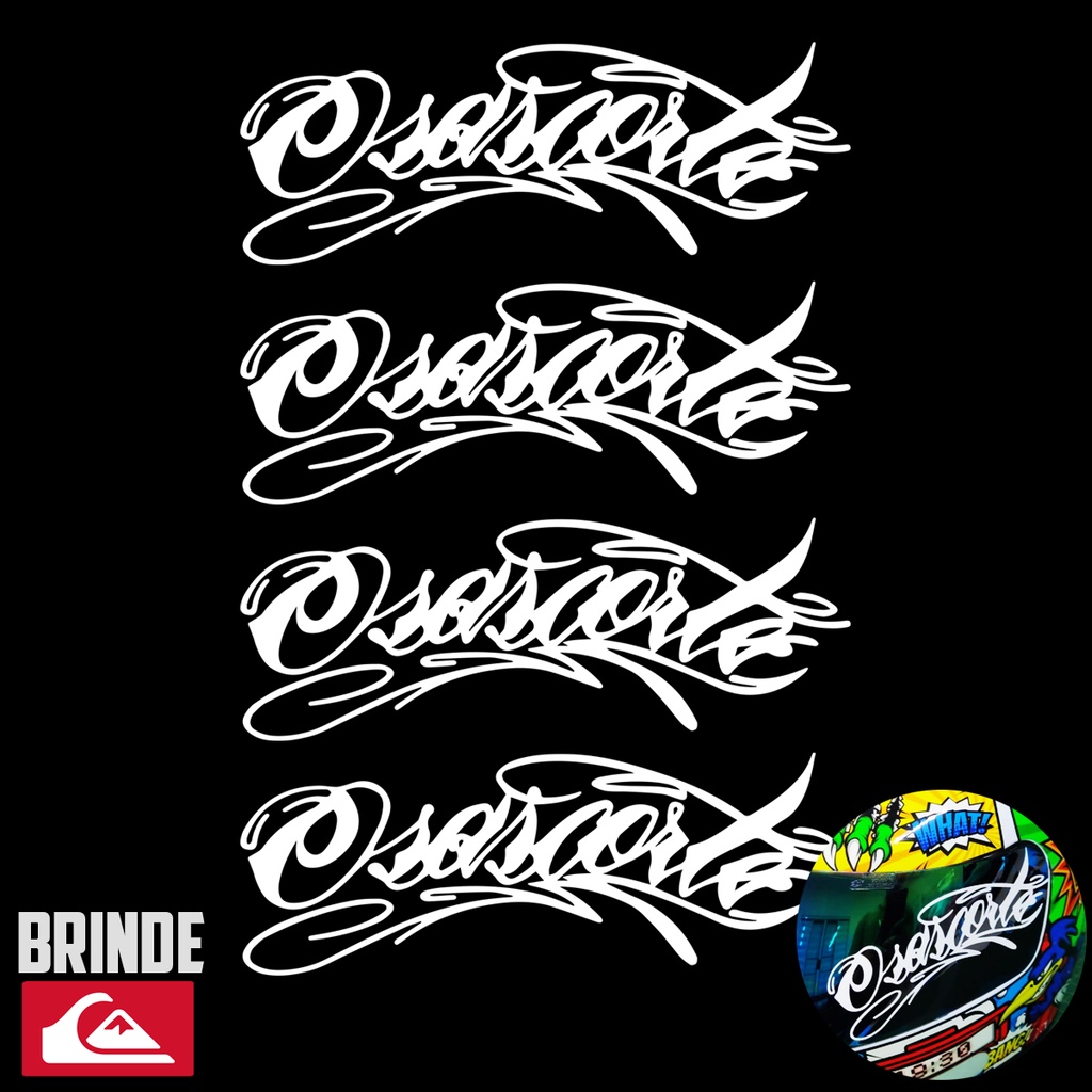 4 Adesivos osascorte em vinil premium + Brinde | Shopee Brasil