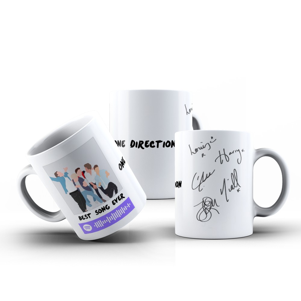 Caneca Porcelana Interativa One Direction Best Song Ever | Shopee Brasil