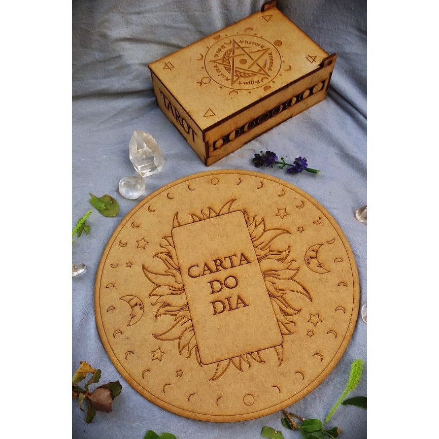 Kit Tarot taro caixa + suporte - base | Shopee Brasil
