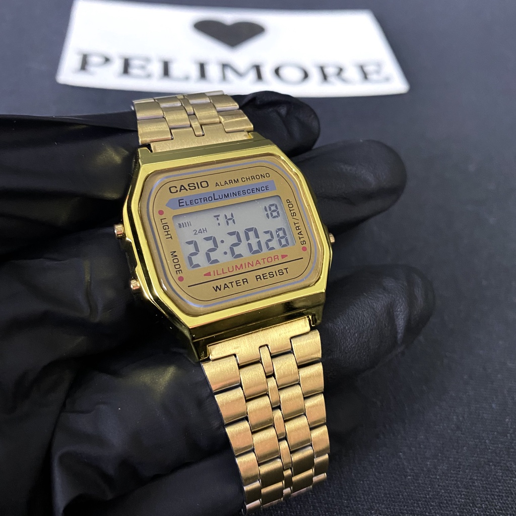 Relógio Casio Vintage Retro Digital a159 WR Cassio | Shopee Brasil