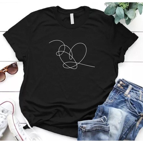 Camiseta Kpop Bts Mic Drop Love Yourself World Toour Unissex | Shopee ...