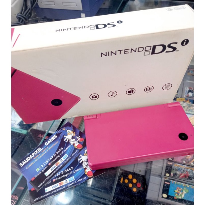 Nintendo DSi rosa na caixa | Shopee Brasil