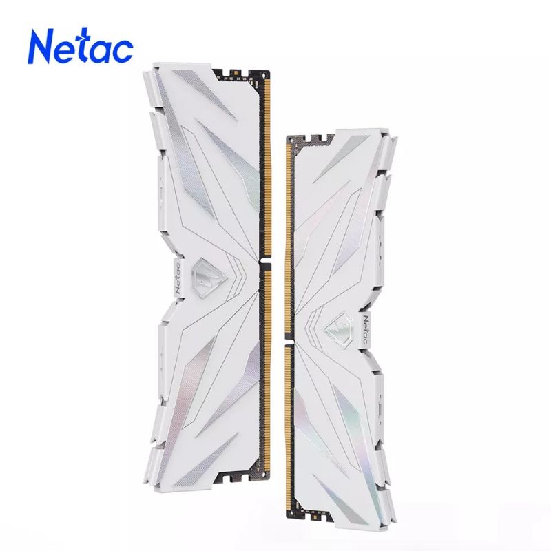Memória RAM Netac Shadow II 2x8GB (16GB) 2666mHz DDR4 Branco CL19 XMP2 ...