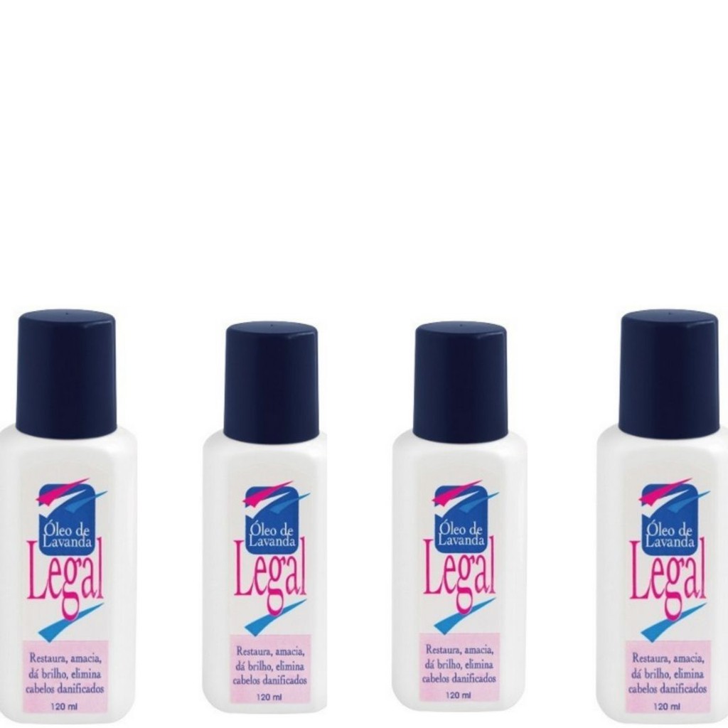 kit 4 Óleo de Lavanda Combate a Queda e Fungos No Couro Cabeludo ...