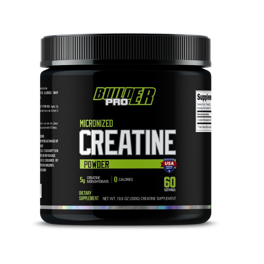 Creatine Micronized 100 Pure 300g Builder Pro Creatina Micronizada