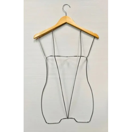 10 Silhueta Colam expositor de roupa aramado 3D com busto para fotos ...