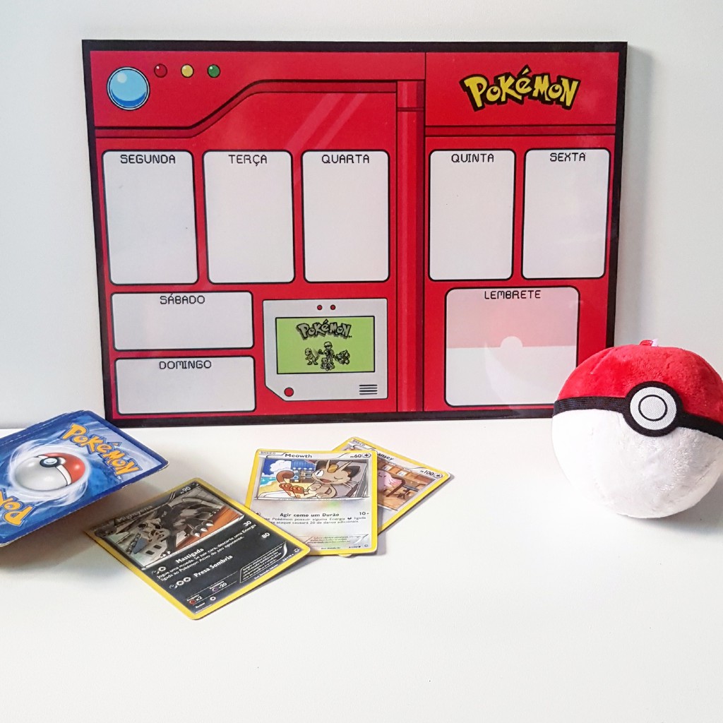 Planner Semanal Pokemon Pokeagenda Pikachu | Shopee Brasil
