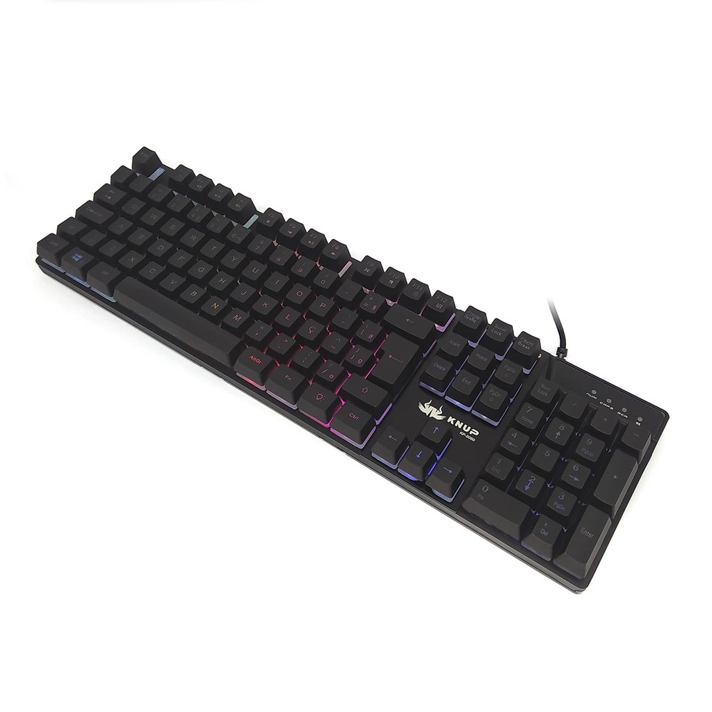 Teclado Gamer Knup Kp-2050 Qwerty Português Brasil Antighosting Semi ...