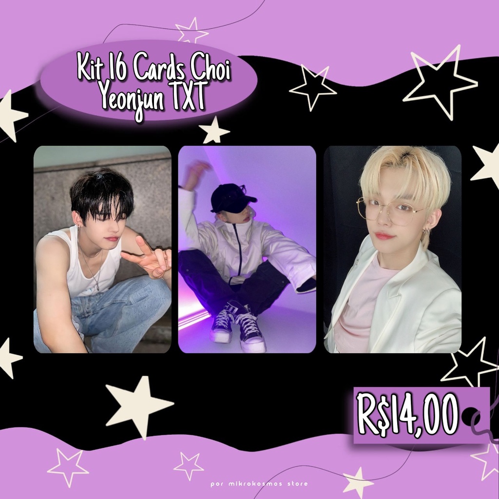 Kit 16 Photocards Choi Yeonjun TXT / Kpop | Shopee Brasil