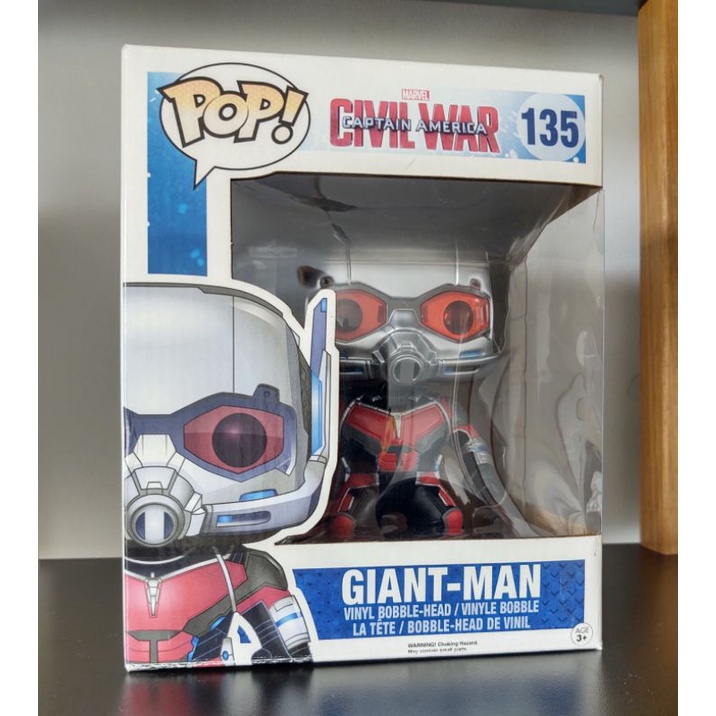 Funko Pop! Giant-Man 135 Marvel Civil War 6 polegadas | Shopee Brasil