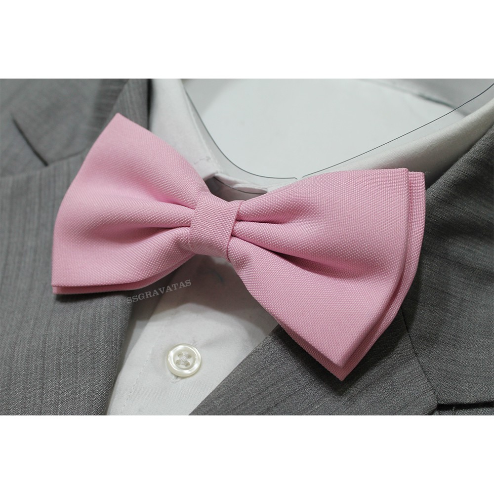 Gravata Borboleta Rosa Bebe Adulto Ref BA90 | Shopee Brasil
