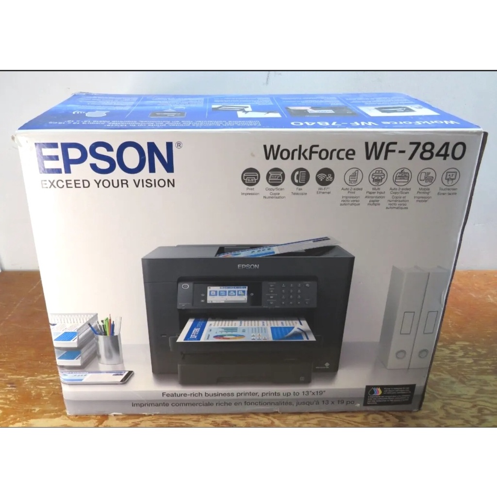 Epson WorkForce Pro WF-7840 Wireless Wide Format Color All-in-One ...