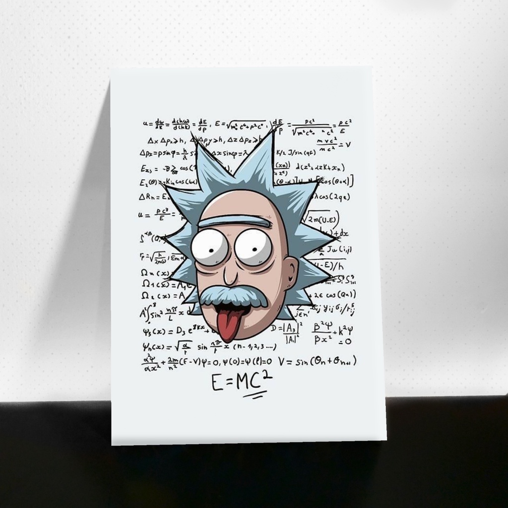 Placa Decorativa - Albert Einstein (Rick and Morty) | Shopee Brasil