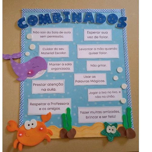 Painel funcional - Combinados da Sala/turma | Shopee Brasil