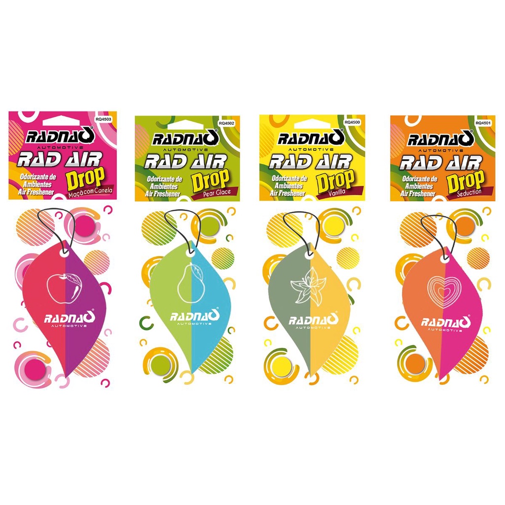 Cheirinho Aromatizante Para Carros Rad Air Drop Odorizador | Shopee Brasil