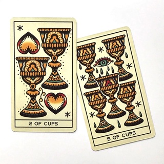 Baralho De Tarot Arcano 78 Cartas Tattoo Taro | Shopee Brasil