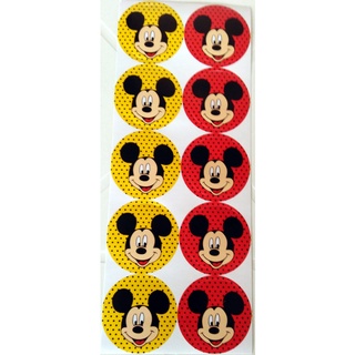 Adesivo Mickey Mouse Redondo 4cm (30 adesivos) | Shopee Brasil