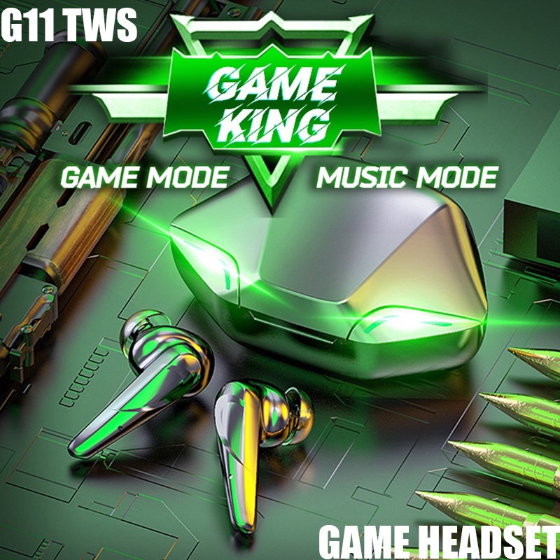 Fone De Ouvido G11 TWS HiFi Com Cancelamento De Ruído Sem Fio/Bluetooth ...