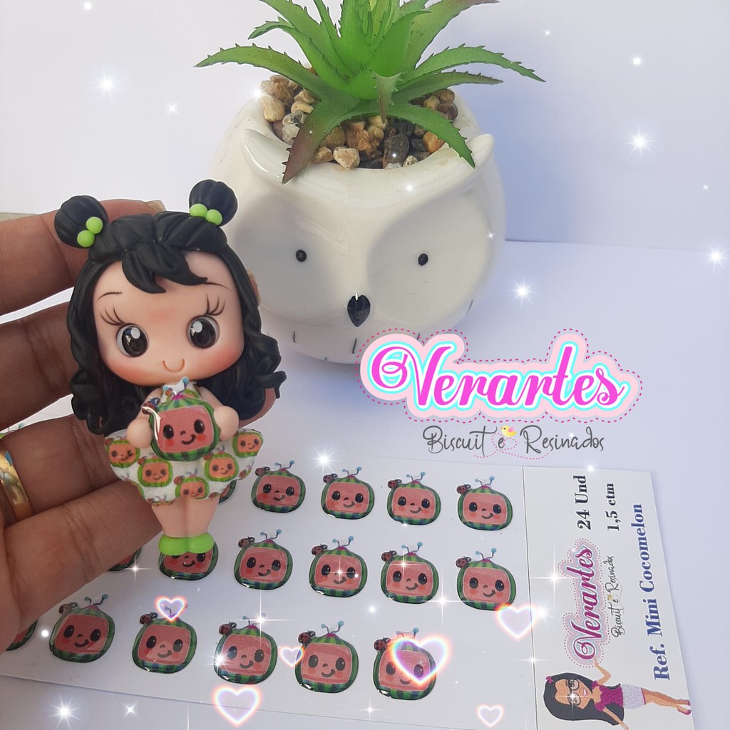 Adesivos Resinados Ref.: Mini Cocomelon | Shopee Brasil