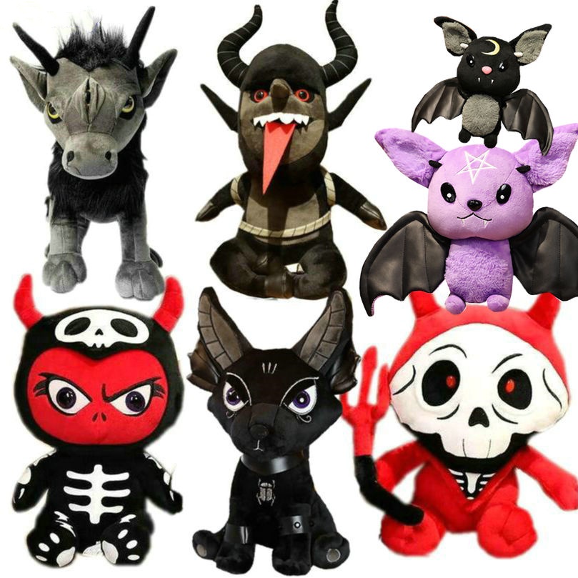 Pelúcia Dark Evil Stuffed Monstros Pretos Vampiro Bat Anubis Hydra ...