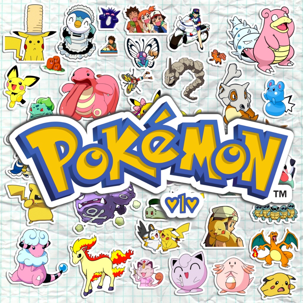 Pokemon Anime ♡ Stickers Adesivos Figurinhas Anime ♡ Papel Fotográfico ...