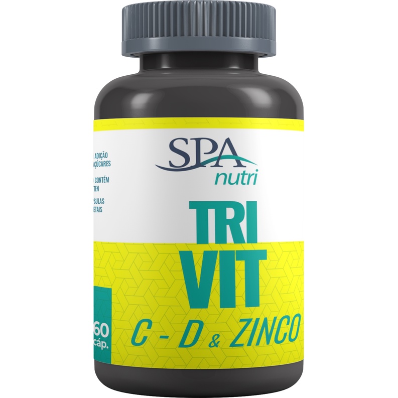 TRI VIT C-D & Zinco mais vitaminas e mais saúde 60 capsulas | Shopee Brasil