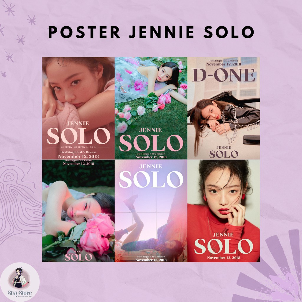 Poster Jennie BlackPink "Solo" 20x30cm A4 Exclusivo K-Pop | Shopee Brasil