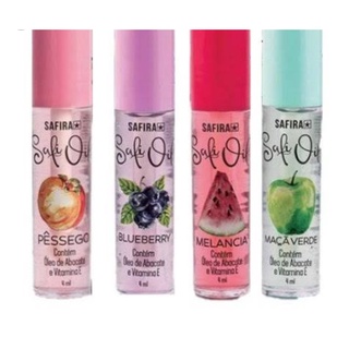 Lip Oil Gloss Labial Hidratante Safi Oil Safira com Vit, E val.12/2023 ...