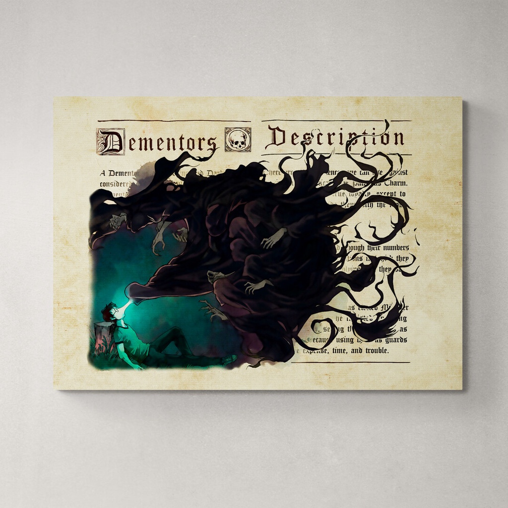 Quadro Harry Potter Hogwarts Dementador | Shopee Brasil