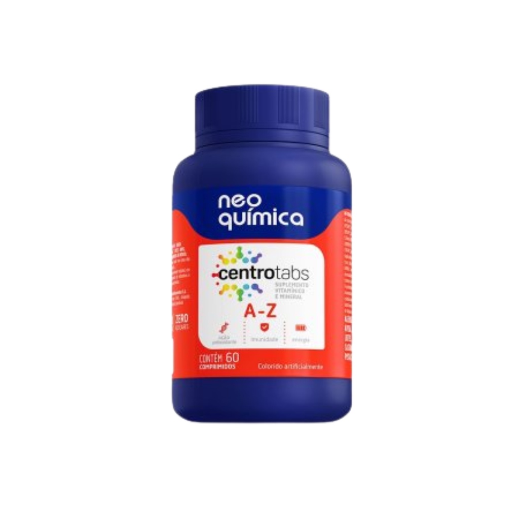 Vitamina CentroTabs A-Z- NeoQuimica - 60 capsulas | Shopee Brasil