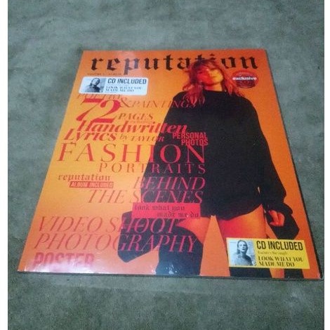 Taylor Swift Revista + CD Reputation Volume 1 - Novo (Lacrado - Pronta ...