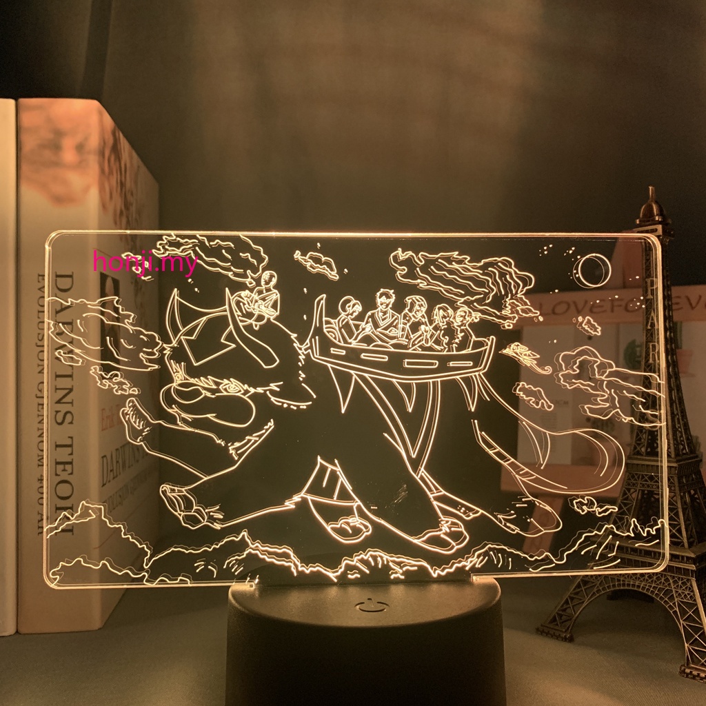 Manga 3d Lâmpada Avatar O Último Airbender Para Decoração De Quarto Das ...