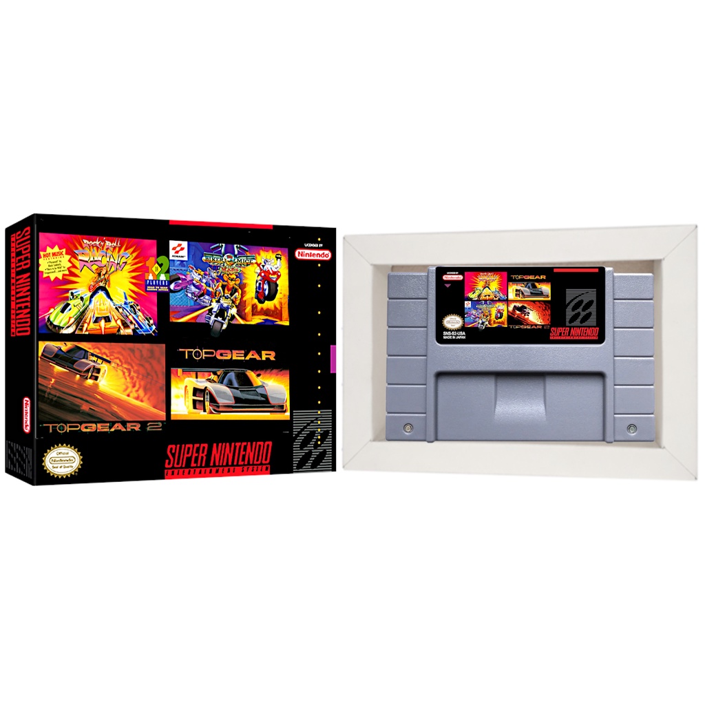 Cartucho de Super Nintendo Top Gear Top Gear 2 Rock Roll Racing Bike ...