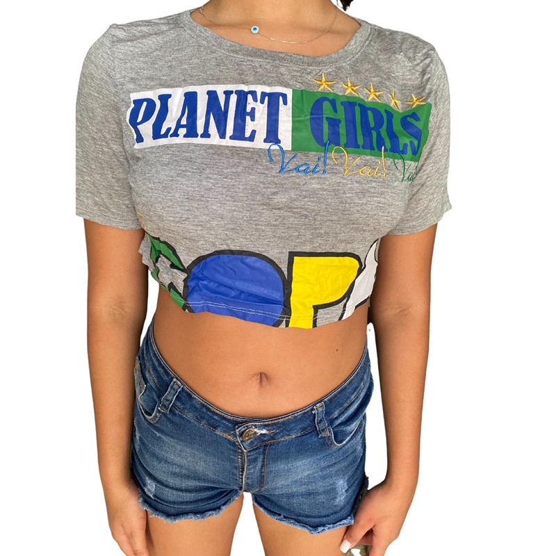 Cropped Planet Girls Do Brasil | Shopee Brasil