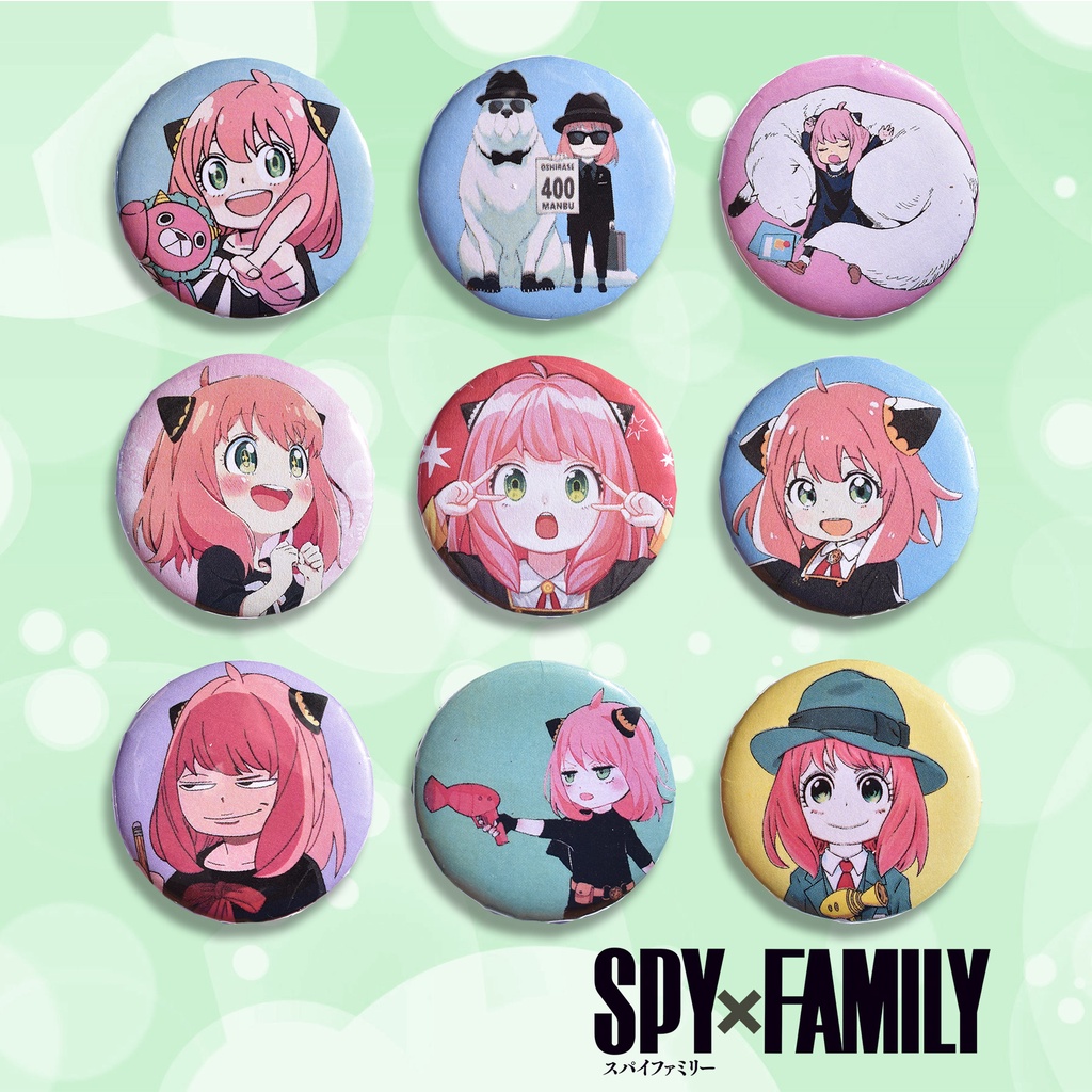 Botton ANYA SPY FAMILY - 3,5cm broche boton button buton anime pin spy ...
