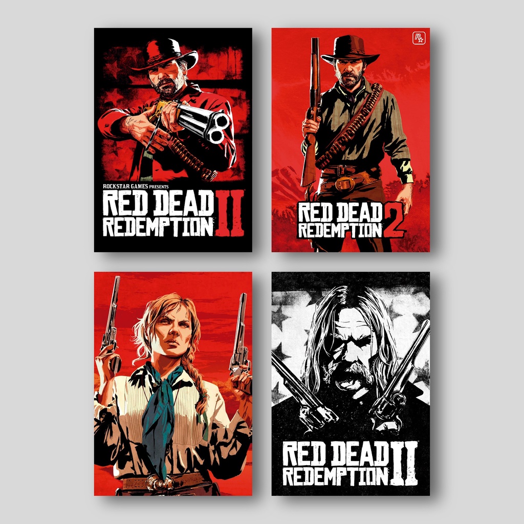Quadro Placa Decorativa Red Dead Redemption II Game RDR 2 | Shopee Brasil