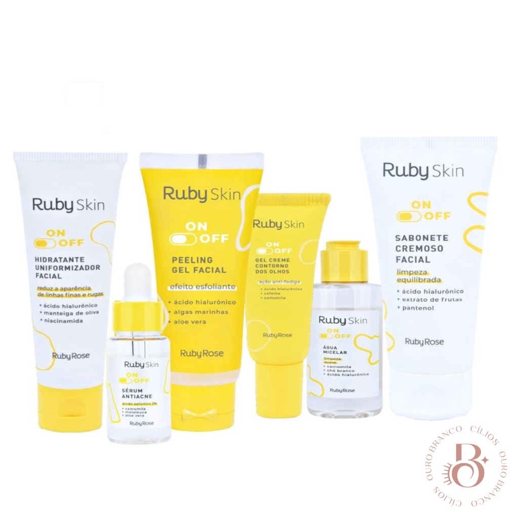 Linha Ruby Skin On+Off - Ruby Rose Skin Care | Shopee Brasil