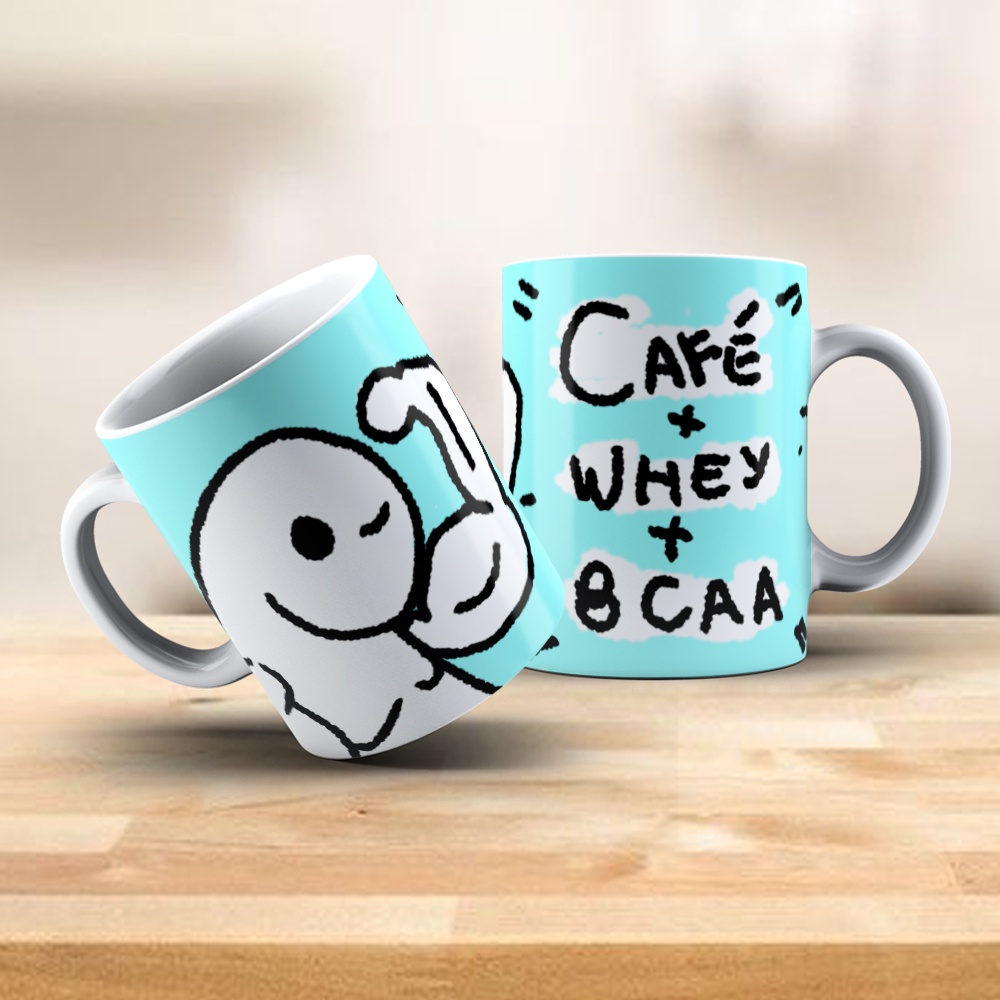 Caneca Bento - cafe maromba whey bcaa engraçada bento comemoração ...