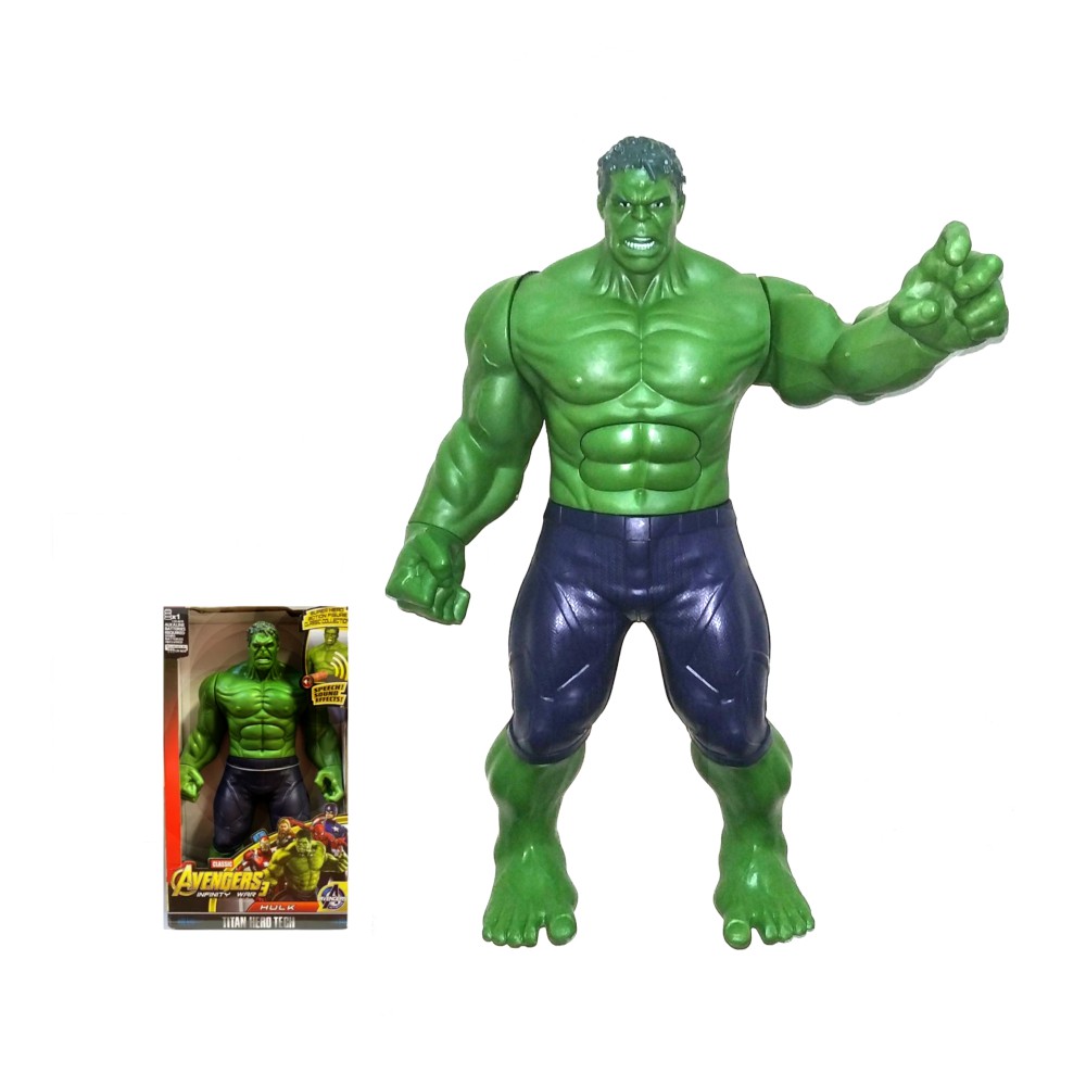 Boneco Hulk Articulado 30 Cm Com Som Vingadores + BRINDE | Shopee Brasil