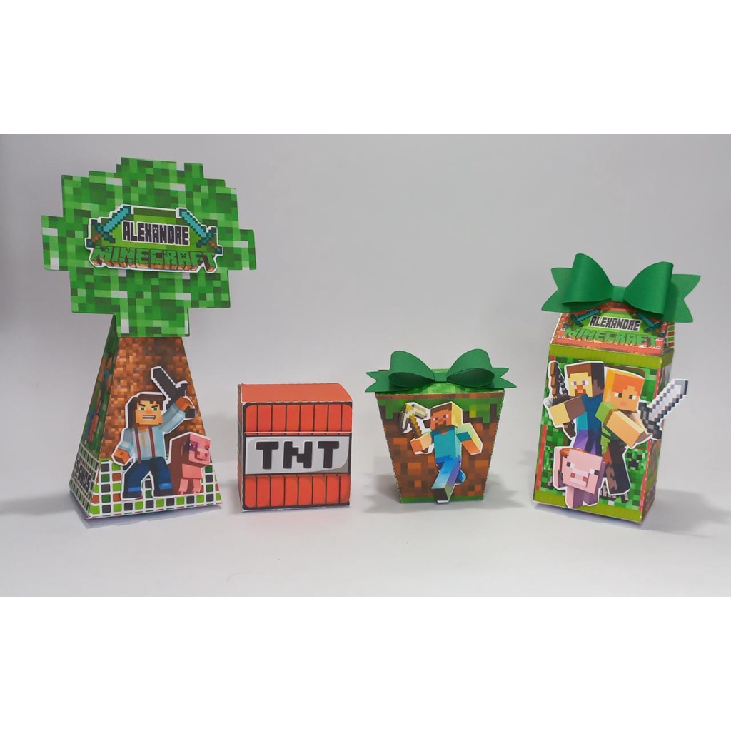 Kit 50 Personalizados Minecraft | Shopee Brasil