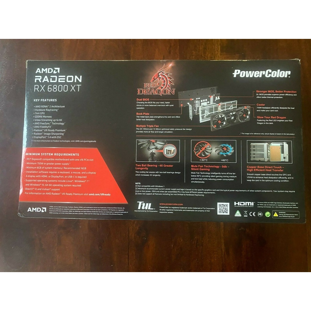PowerColor Red Dragon AMD Radeon RX 6800 XT OC 16GB GDDR6 | Shopee Brasil