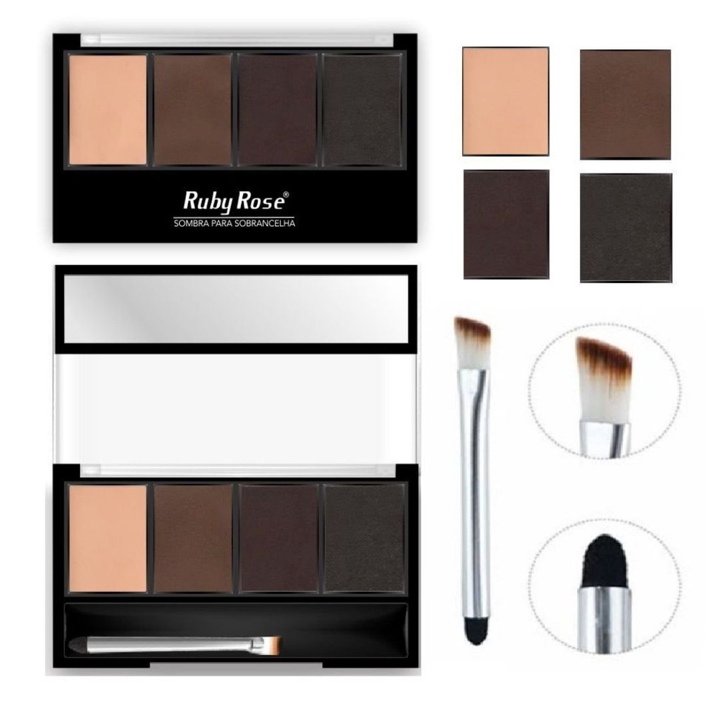 Trio De Sombras Para Sobrancelhas Com Prime Ruby Rose - HB- 9354 ...