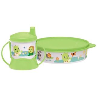 Kit tupperware Dumbo Shrek Kung fu Panda pratinho 500 ml + copo bico ...