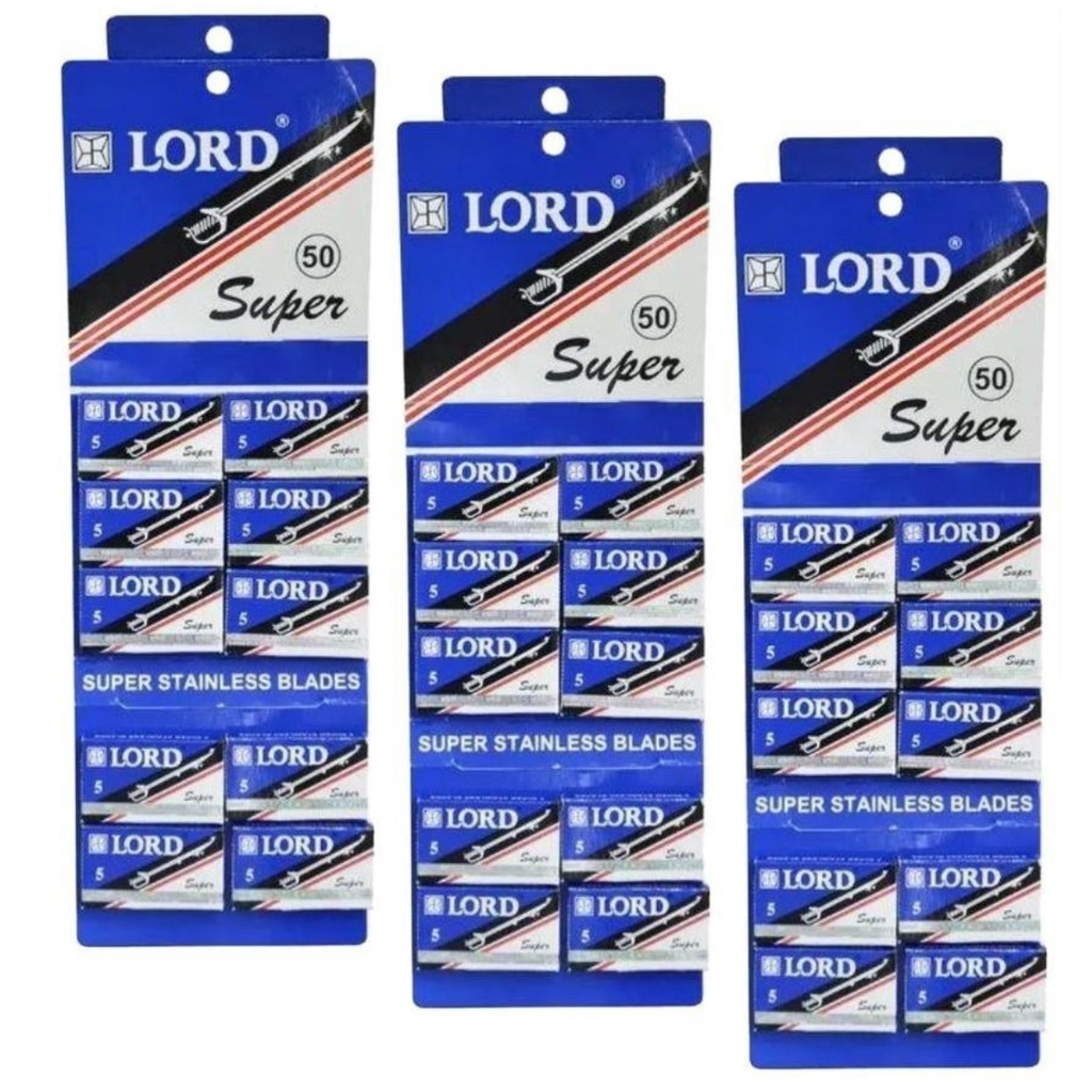 Lamina Lord Azul Inteira com 50un - Kit com 10ct = 500un | Shopee Brasil