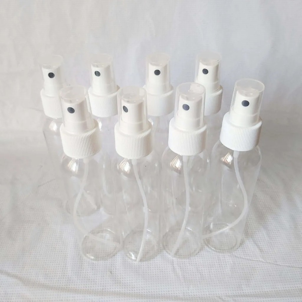 Kit 5 Frascos Pet 30 Ml Oval Válvula Spray Branca | Shopee Brasil