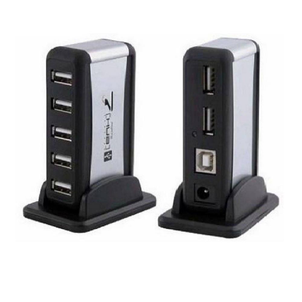 Mini Hub Torre USB 2.0 Com 7 Portas com Fonte De Alimentação | Shopee ...