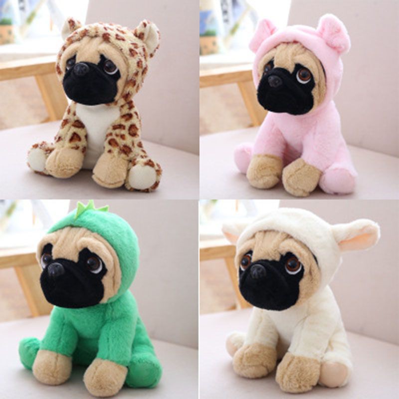 Brinquedos De Pelúcia Grande 8 "Cachorro Pug 7 / Bicho De Pelúcia Fofo ...