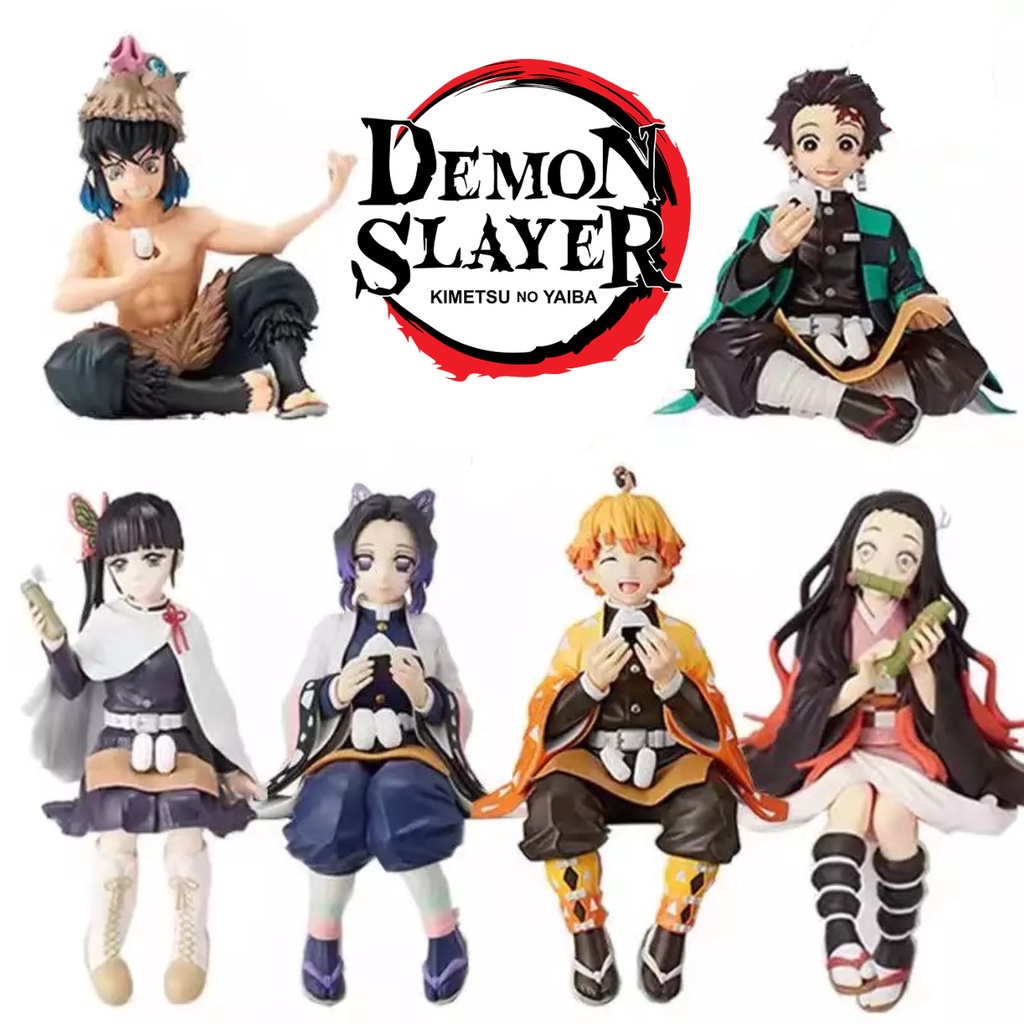 Bonecos De Brinquedo Anime Demon Slayer Sit Versit Versão Figura Kamado ...