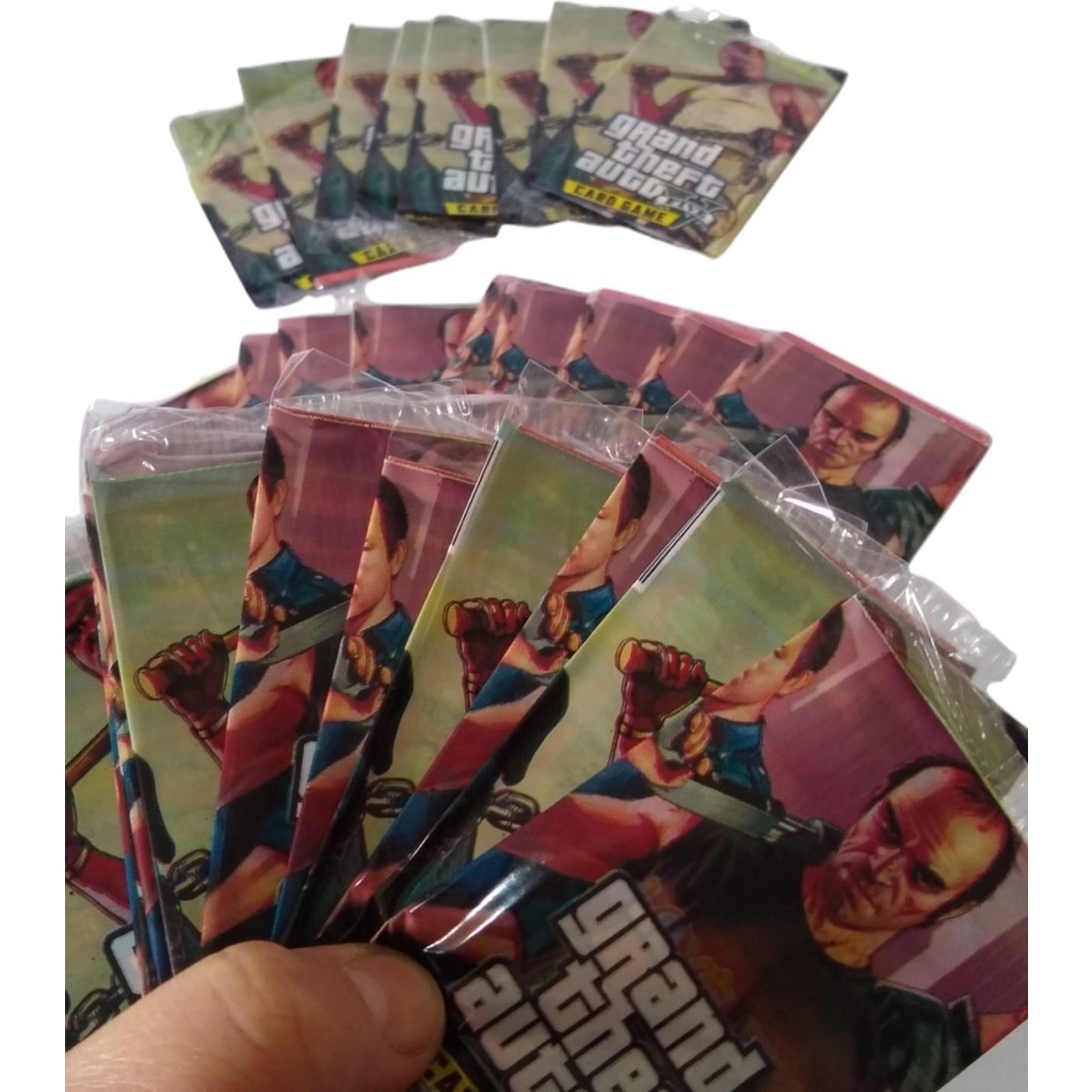 GTA Kit 200 Cards Jogo Gta =50 Envelope Cartinhas Gta Game Jogo ...